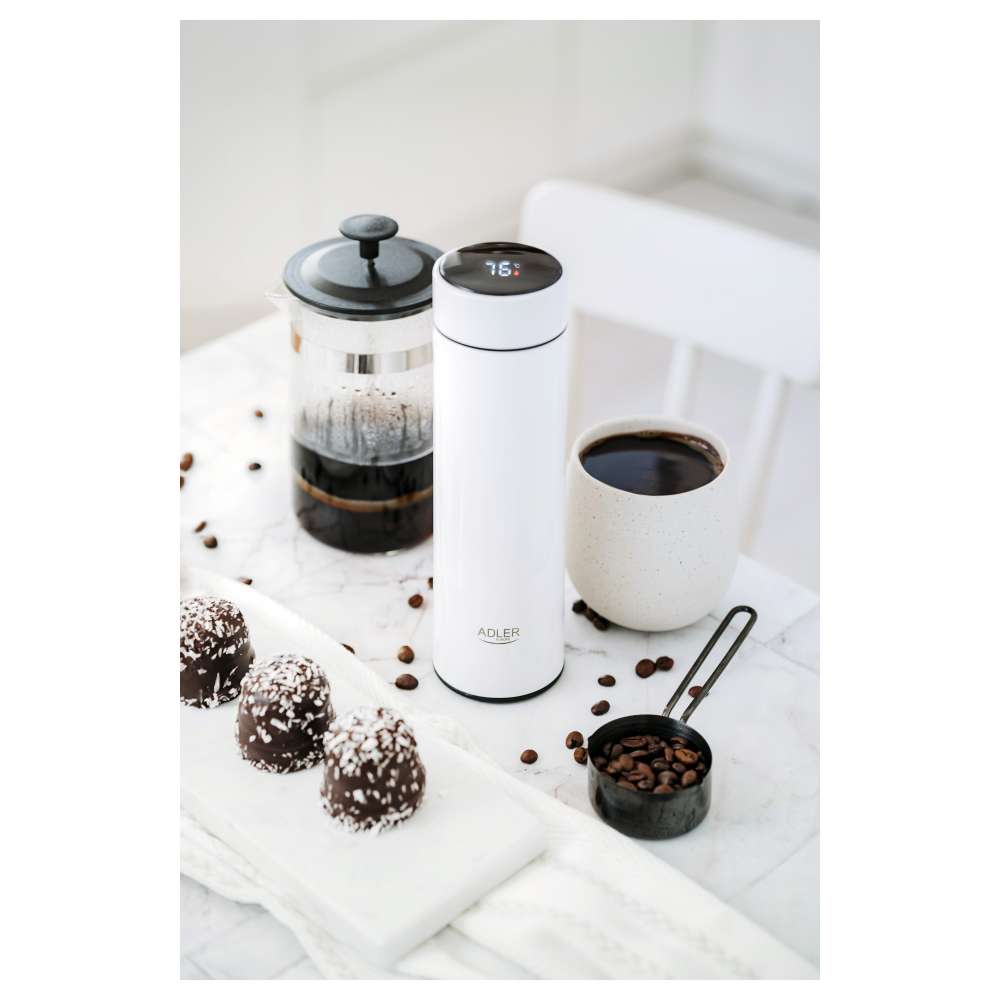 ADLER AD4506W TERMOS BOCA SA LED EKRANOM BELA 473ML cena karakteristike